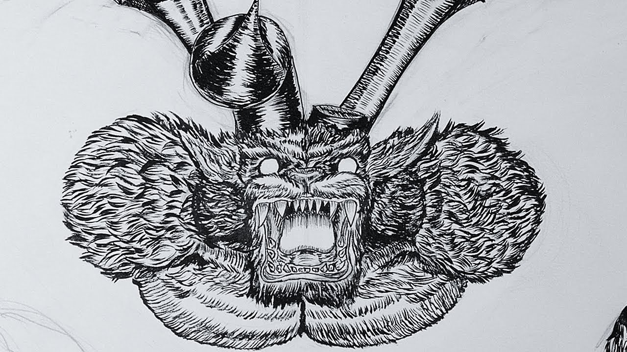 Drawing Nosferatu Zodd - Beast form- Berserk - Part 1 - YouTube