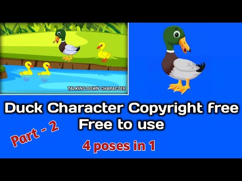 Duck🦆🦆Character Part 2 || Copyright Free || Free to use || - YouTube