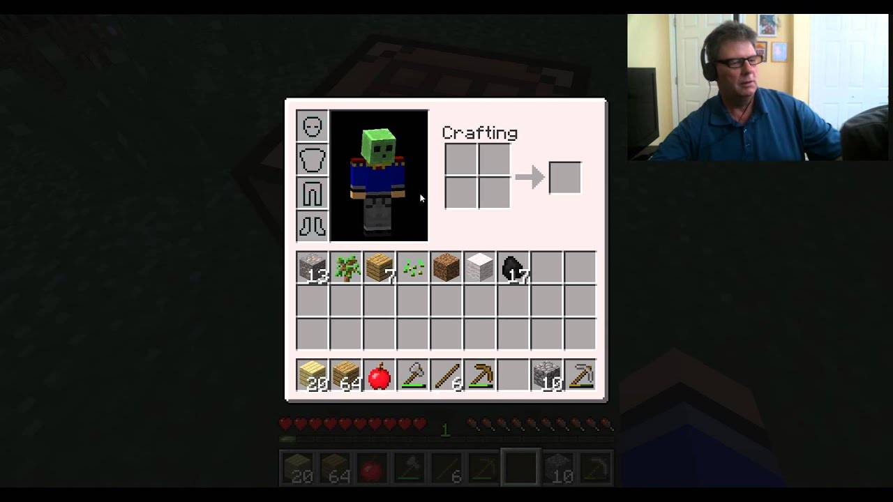 teaching my dad how to play minecraft #3 father and son gaming time ...