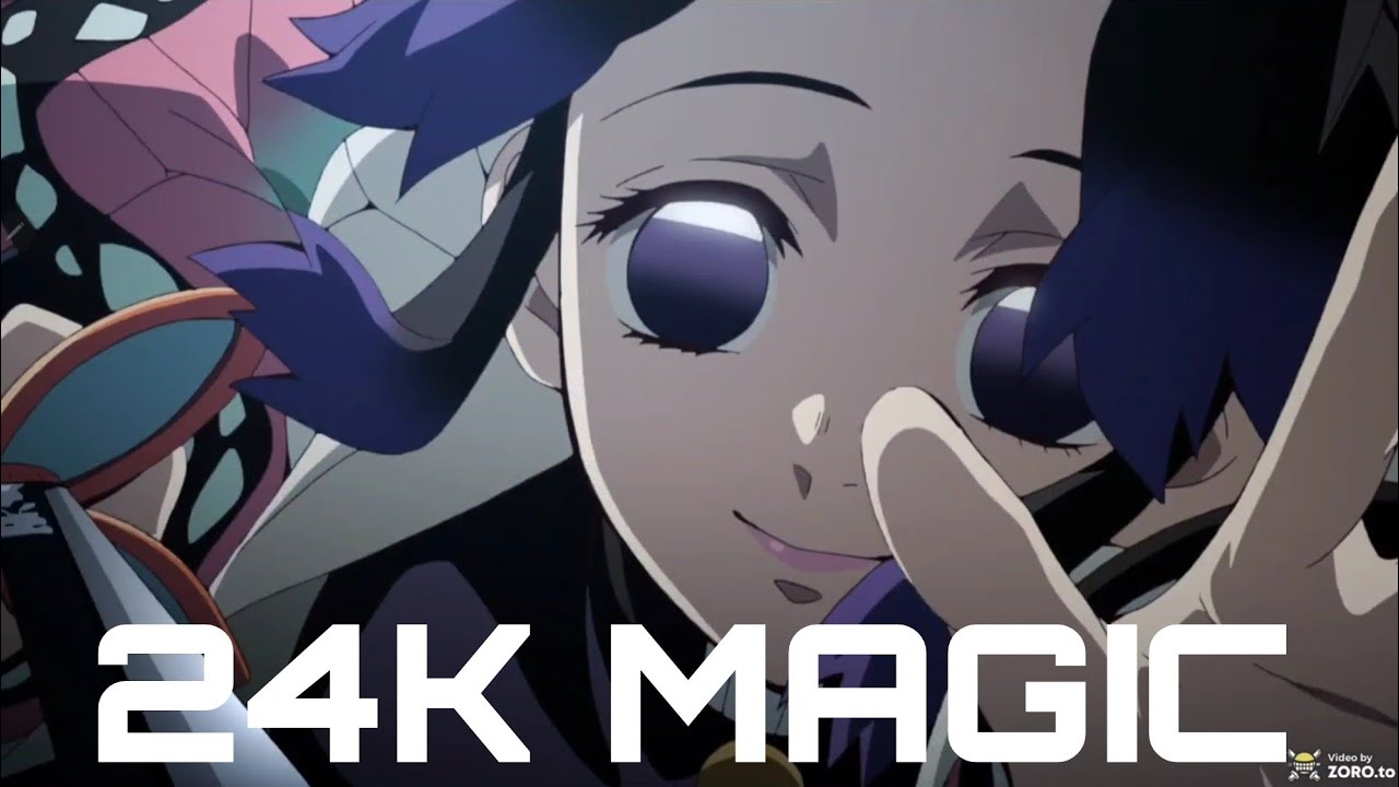 demon slayer edit - 24k magic - YouTube