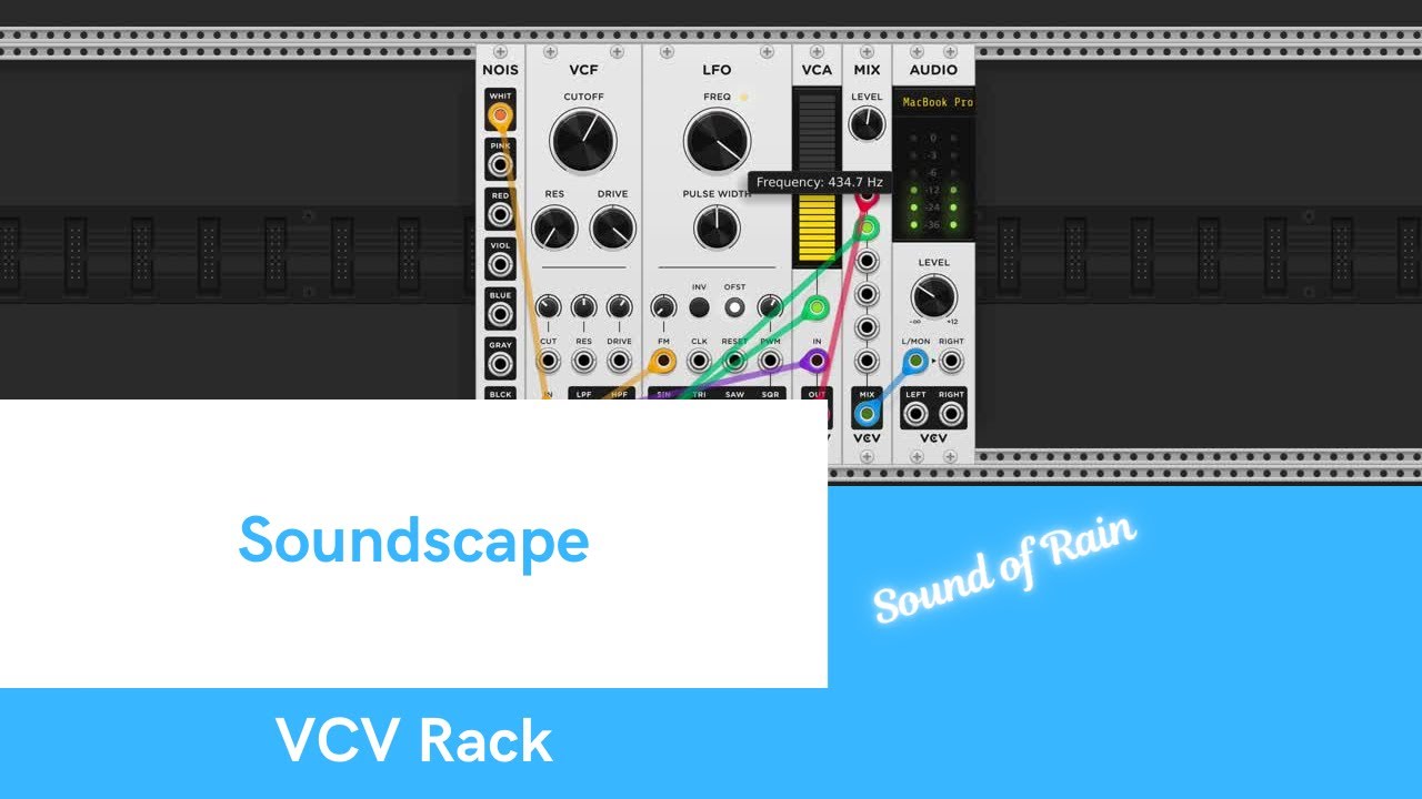 Soundscape - Sound of Rain with VCV Rack Ambient - Live Performance with VCV Rack - Ambient ...