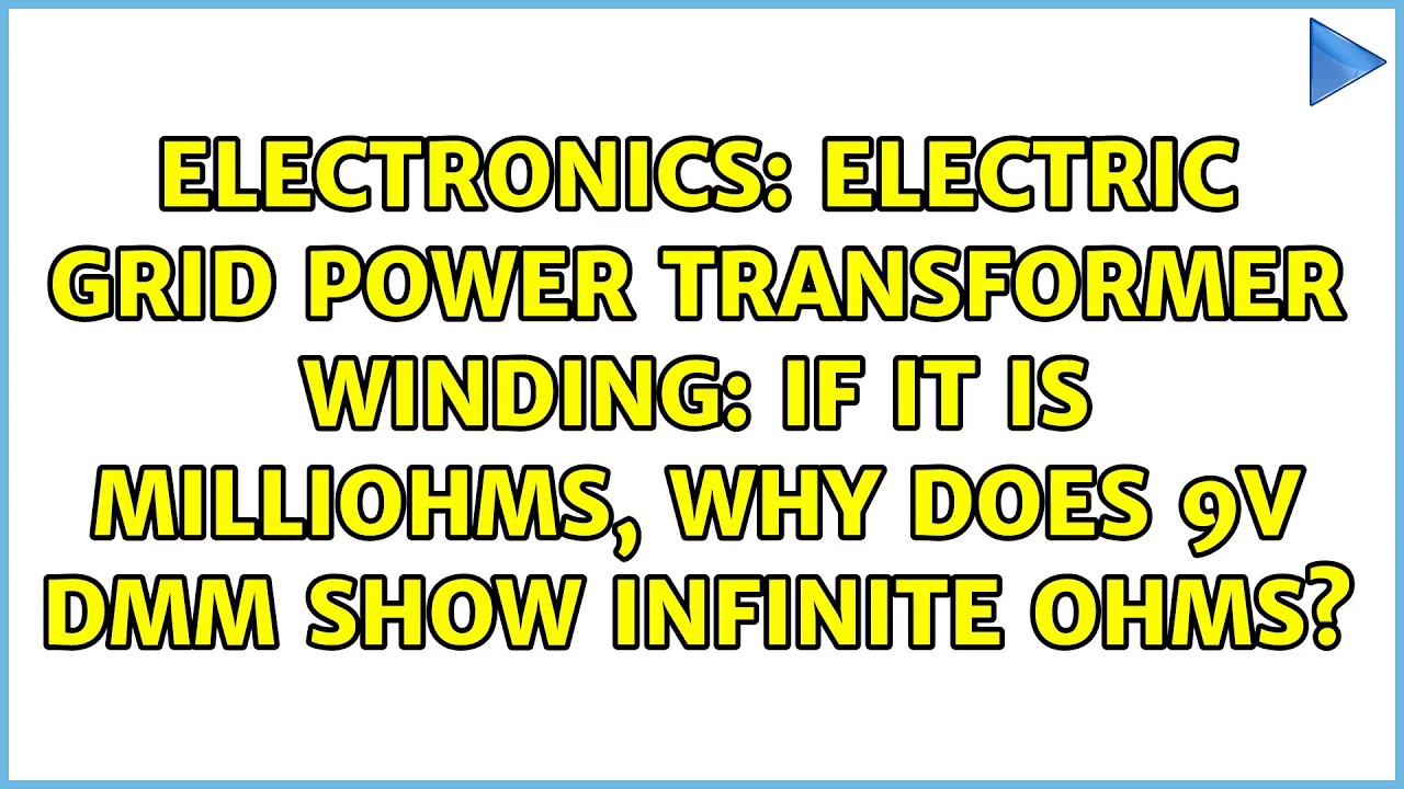 Electric grid power transformer winding: If it is milliohms, why does ...