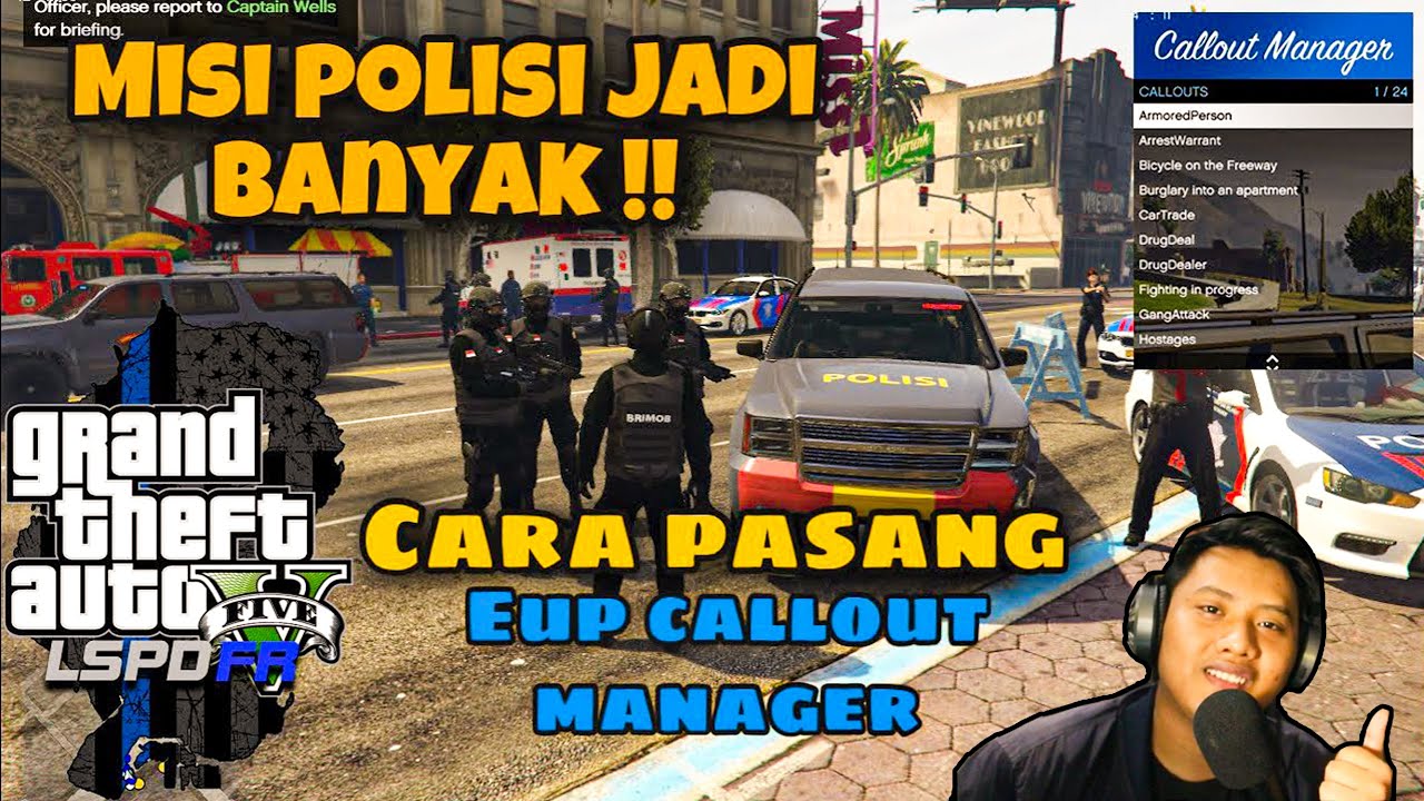 CARA INSTALL EUP/PLUGINS POLICE CALLOUT MANAGER LSPDFR | GTA 5 MODS ...