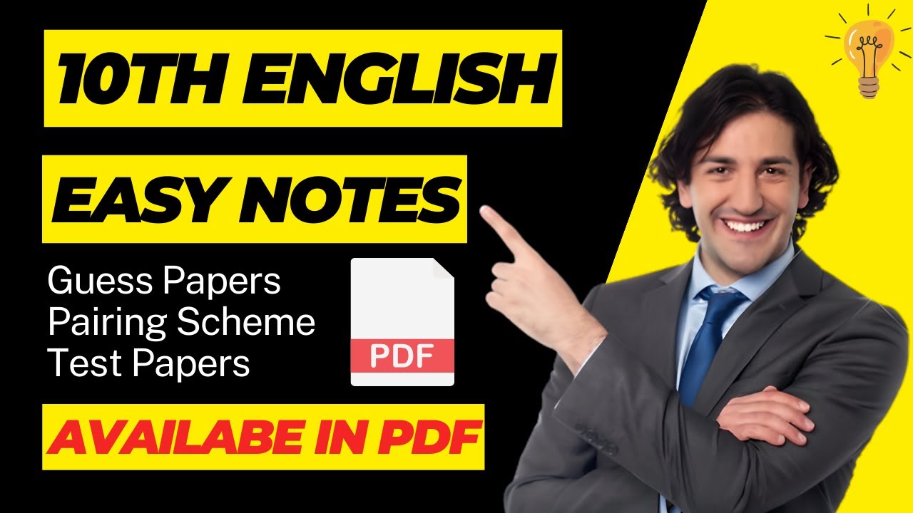 10th Class English Notes - Accessible PDF for Enhanced Grades! - Matric ...