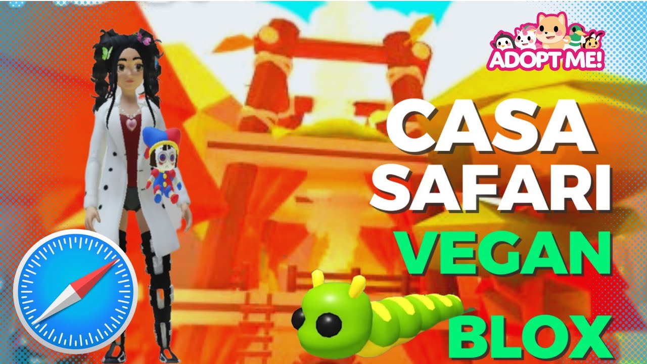 Casa SAFARI adopt me - construção feita por Paulinha vegana #speedbuild ...