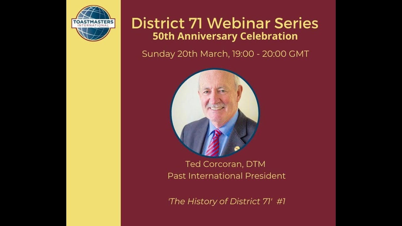 Sunday Webinars - Ted Corcoran PIP - Part 1, Celebrating 50 Years of ...