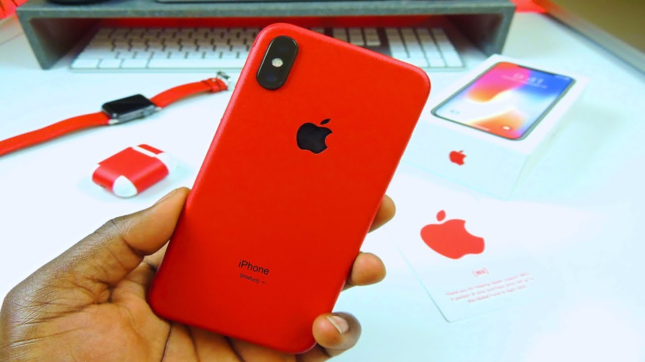 Product RED iPhone X Unboxing - YouTube