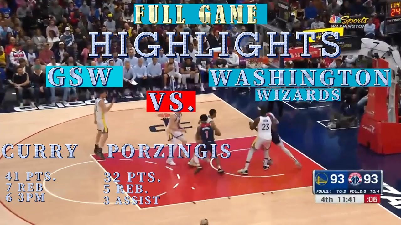FULL GAME HIGHLIGHTS Gsw VS Washington Wizards January 16, 2023(2022 ...