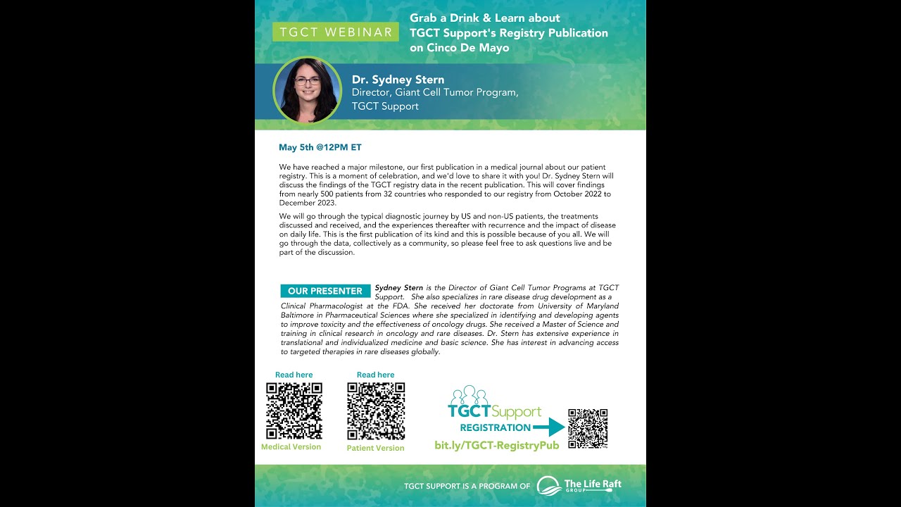 TGCT Support's Patient Registry Overview - YouTube