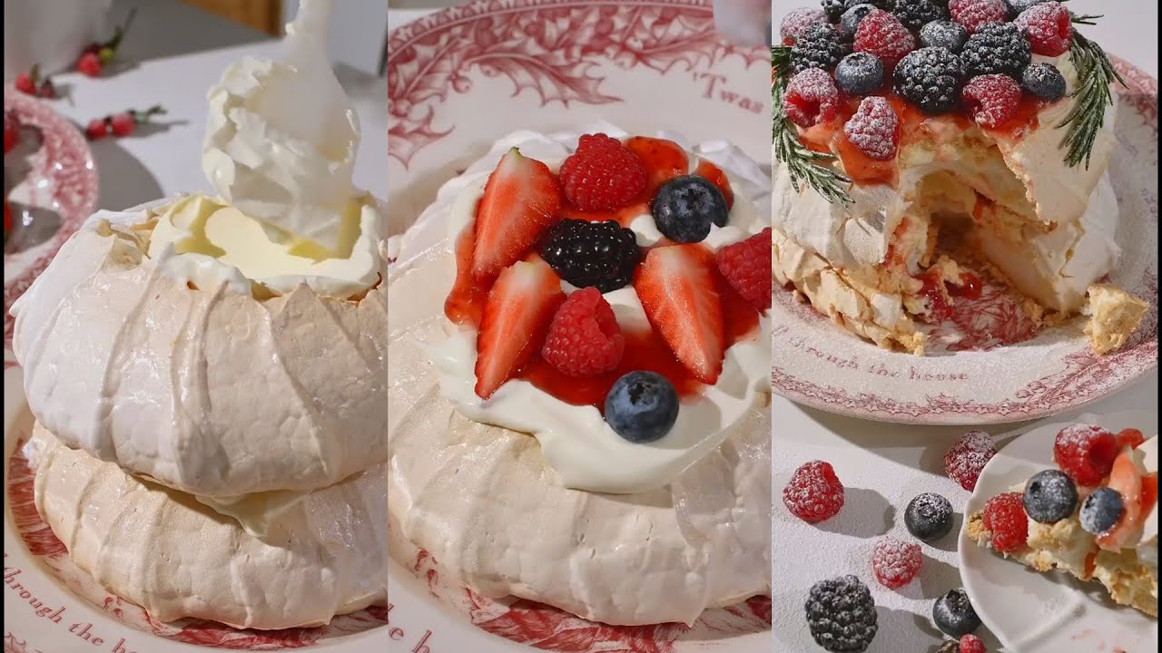 PuPu's Cake | Pavlova Cake - YouTube
