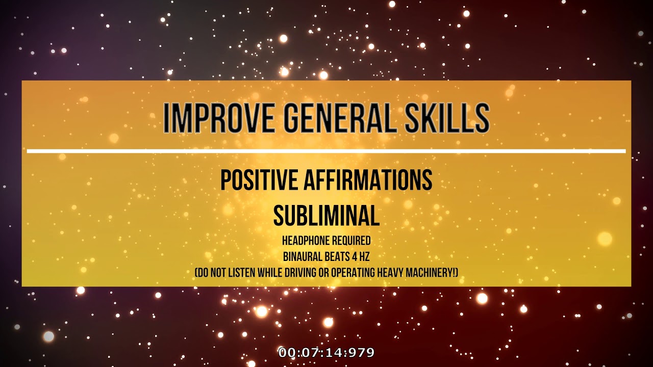 Improve General Skills - ALL ROUNDER 💖| Subliminal - YouTube