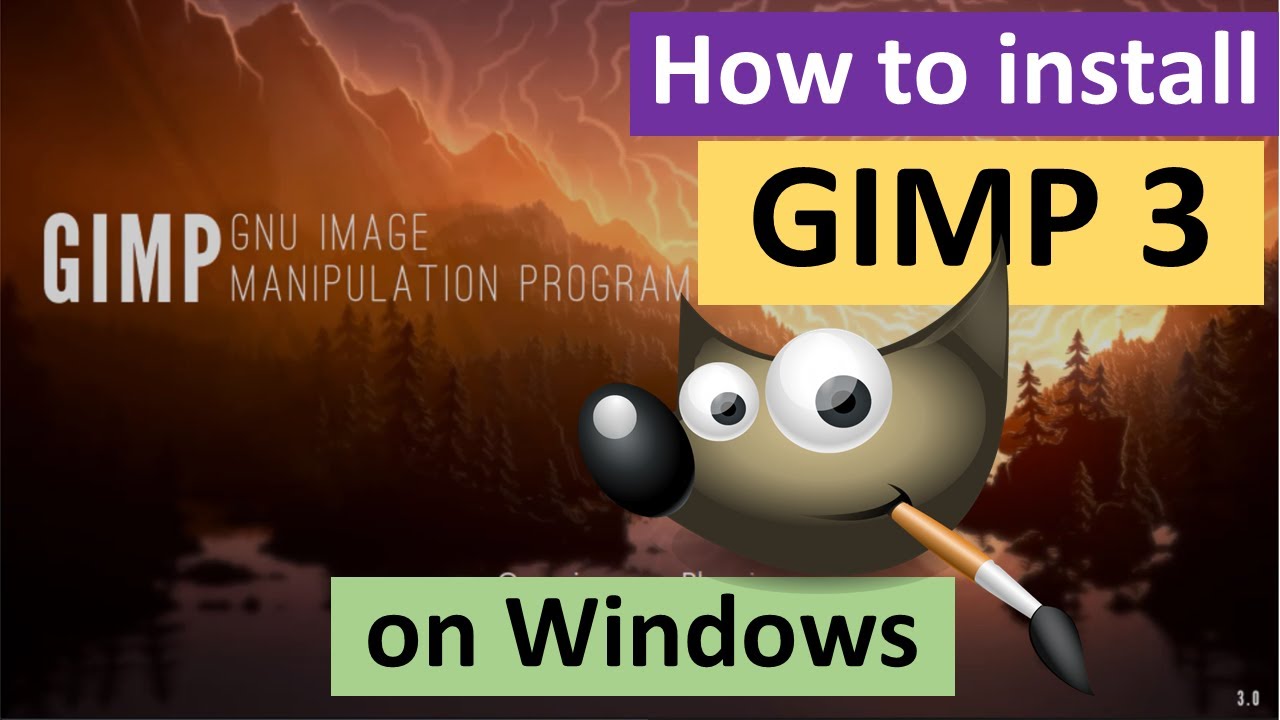 How To Install GIMP 3 on Windows - YouTube
