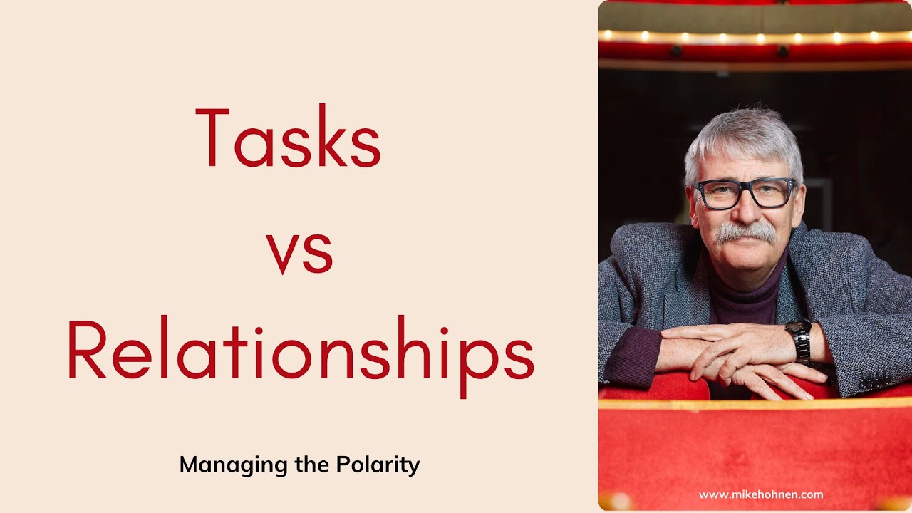 Task or Relationships - where should you focus as a manager? - YouTube