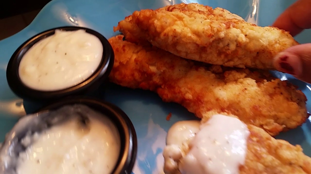 Country Fried / Buttermilk / Chicken Tenders / Country Gravy - YouTube