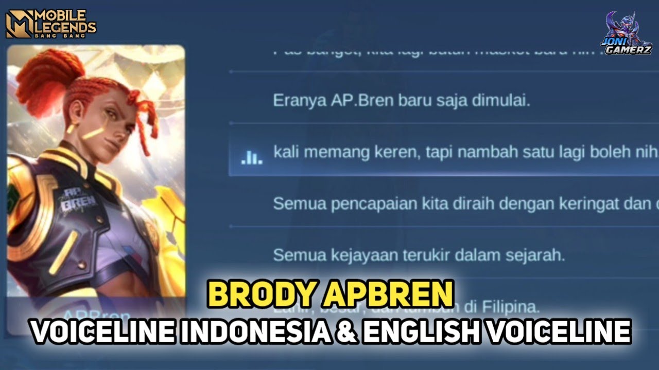 BRODY SKIN APBREN - VOICELINE INDONESIA & ENGLISH VOICE - MOBILE ...