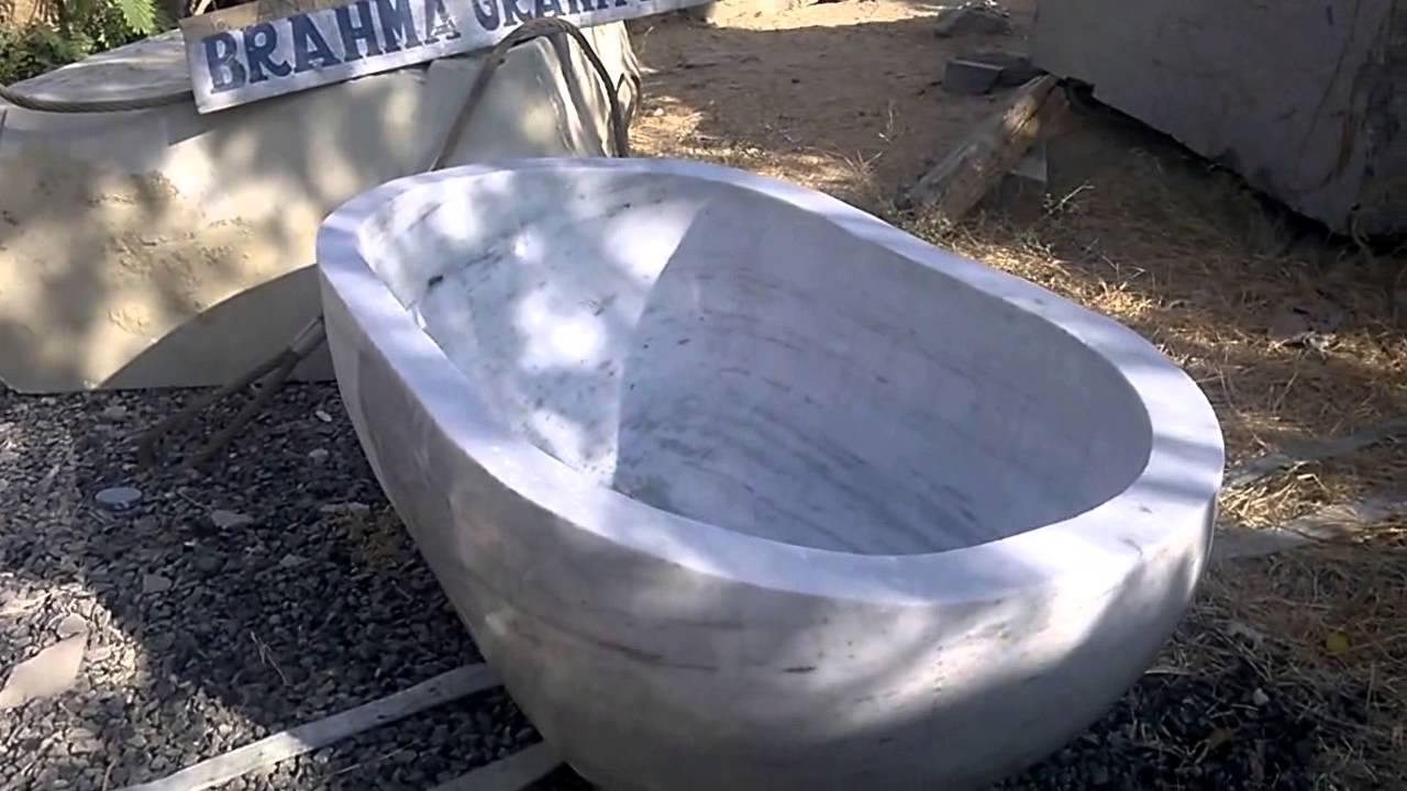 Freestanding Round Bathtub,Wooden Sandstone Bath Tubs,round stone ...