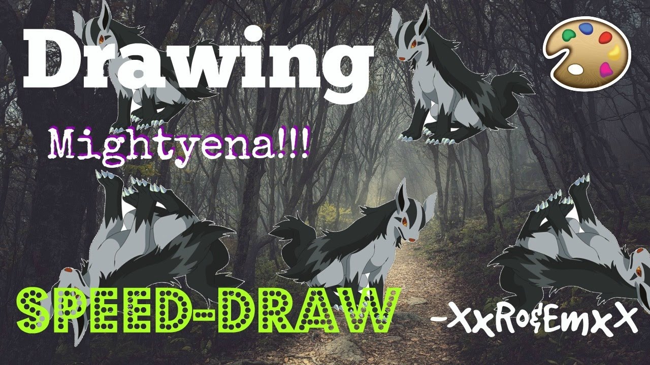 Drawing Mightyena!!!🌌 - YouTube