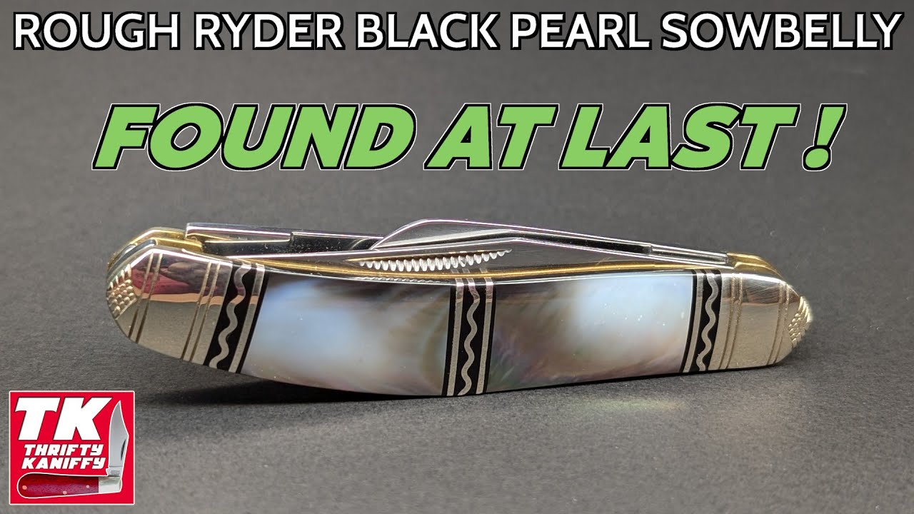 Rough Ryder Sowbelly Silver Select Black Pearl Pocket Knife RR986 - YouTube