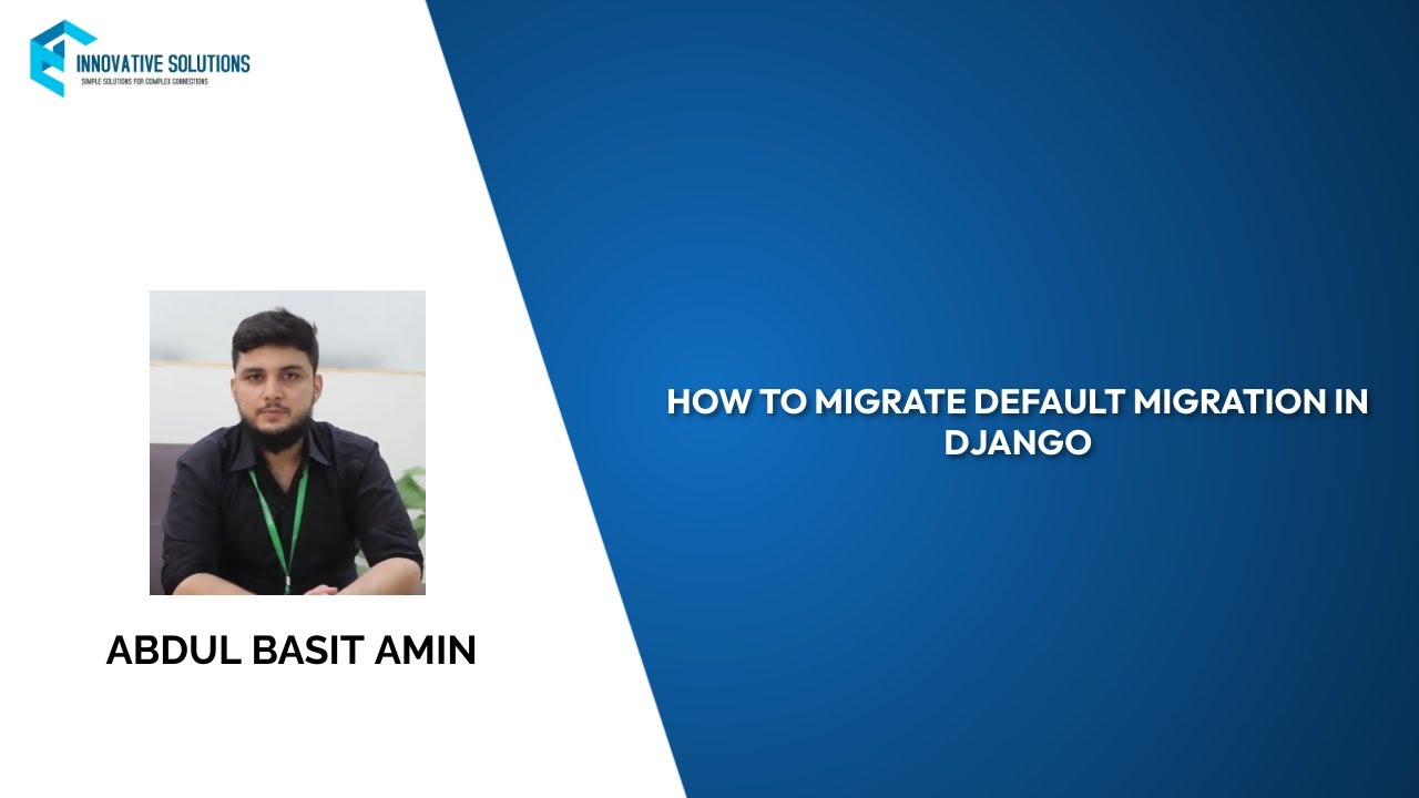 How To Migrate Default Migration In Django Youtube