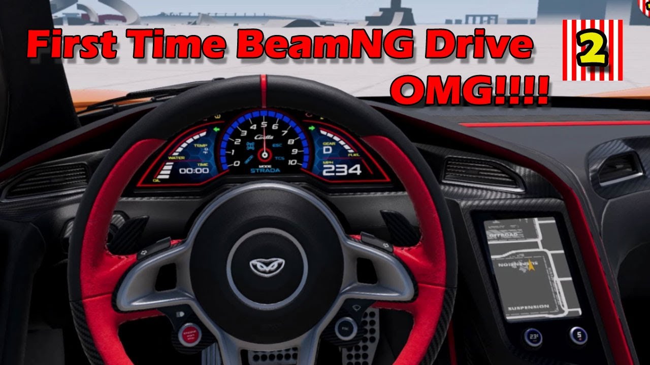 First Time Driving Sport Performance Car In BeamNG Drive | Driving Game ...