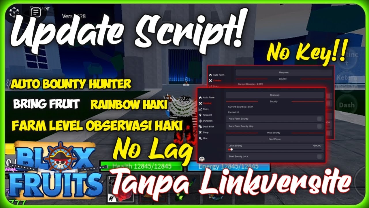 SCRIPT BLOX FRUIT AUTO OBSERVASI HAKI V2 | AUTO BOUNTY HUNTER | AUTO ...