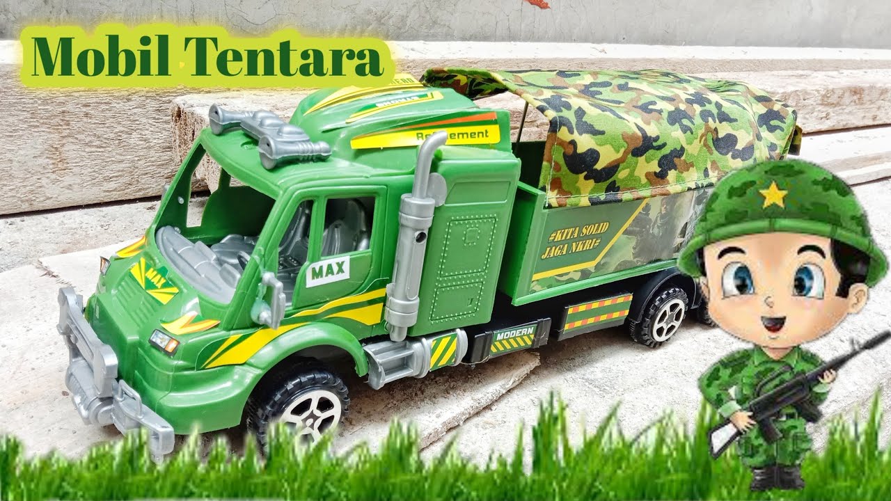 Unboxing Mainan Mobil Mobilan Truk Tentara Militer || Indonesia ...