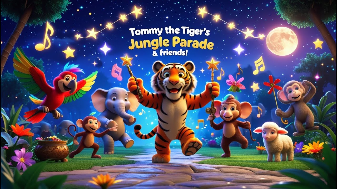Tommy the Tiger’s Jungle Parade & Magical Animal Dance Songs for Kids ...
