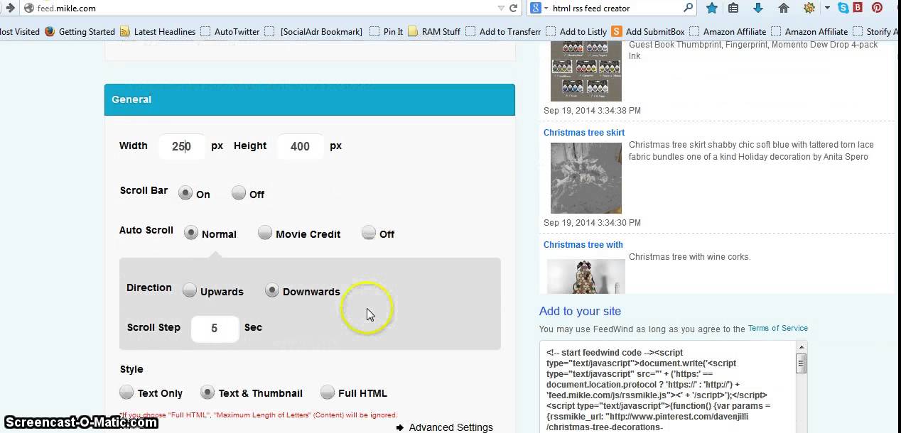 How to Add an RSS Feed to your Blogger Blog so it Scrolls and has ...