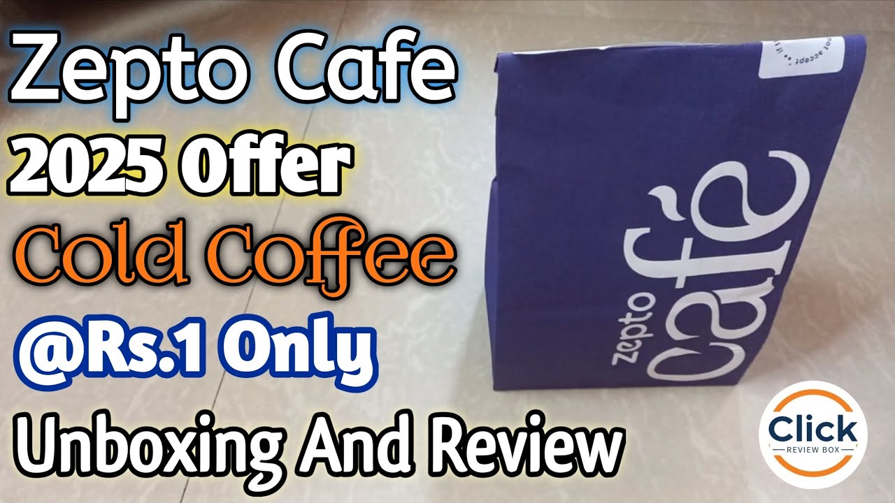 Zepto cafe cold coffee Review | Only 1Rs Cold coffee | Click Review Box ...