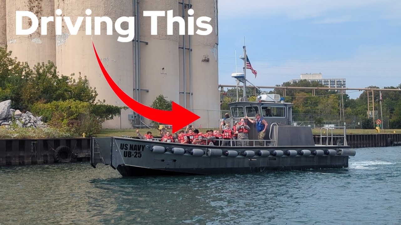 Driving a US Navy Boat on Lake Michigan! - YouTube