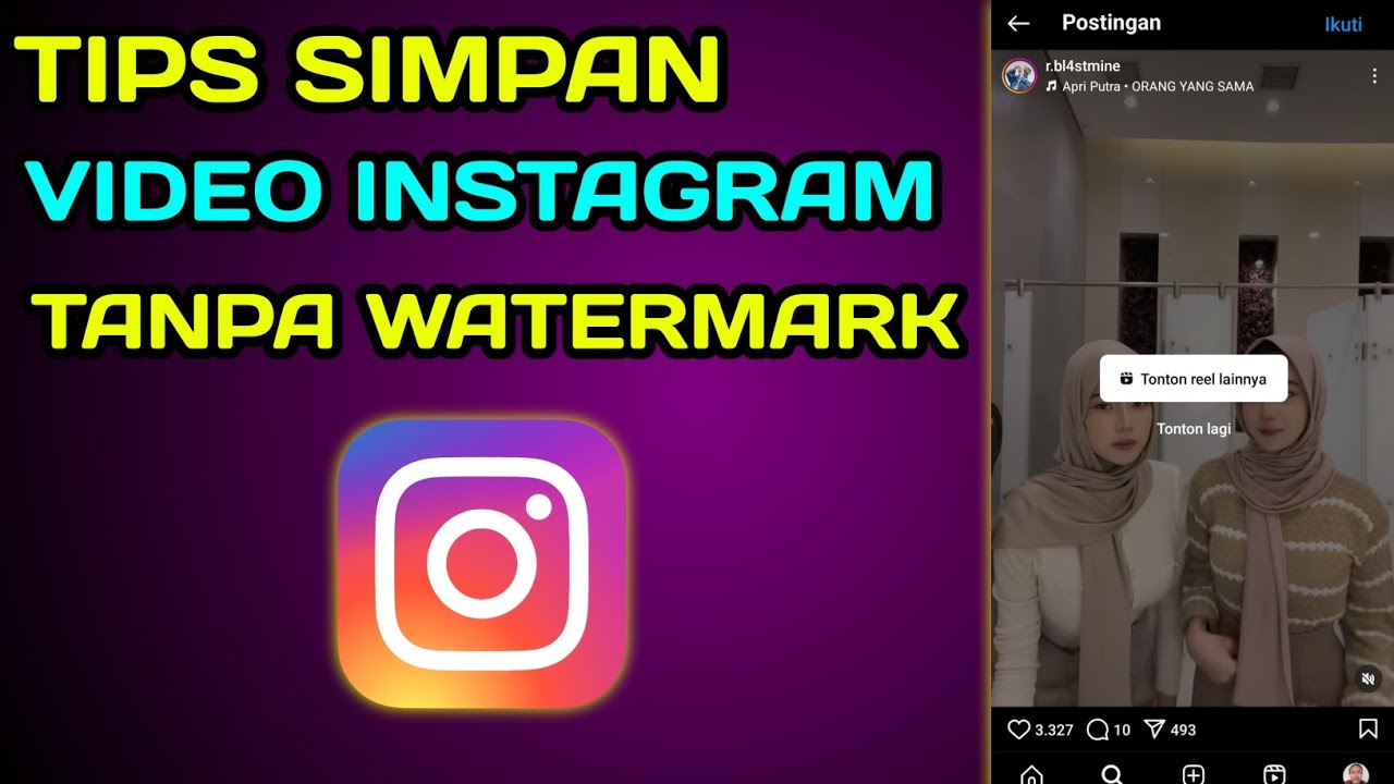 cara simpan video instagram ke galeri - YouTube