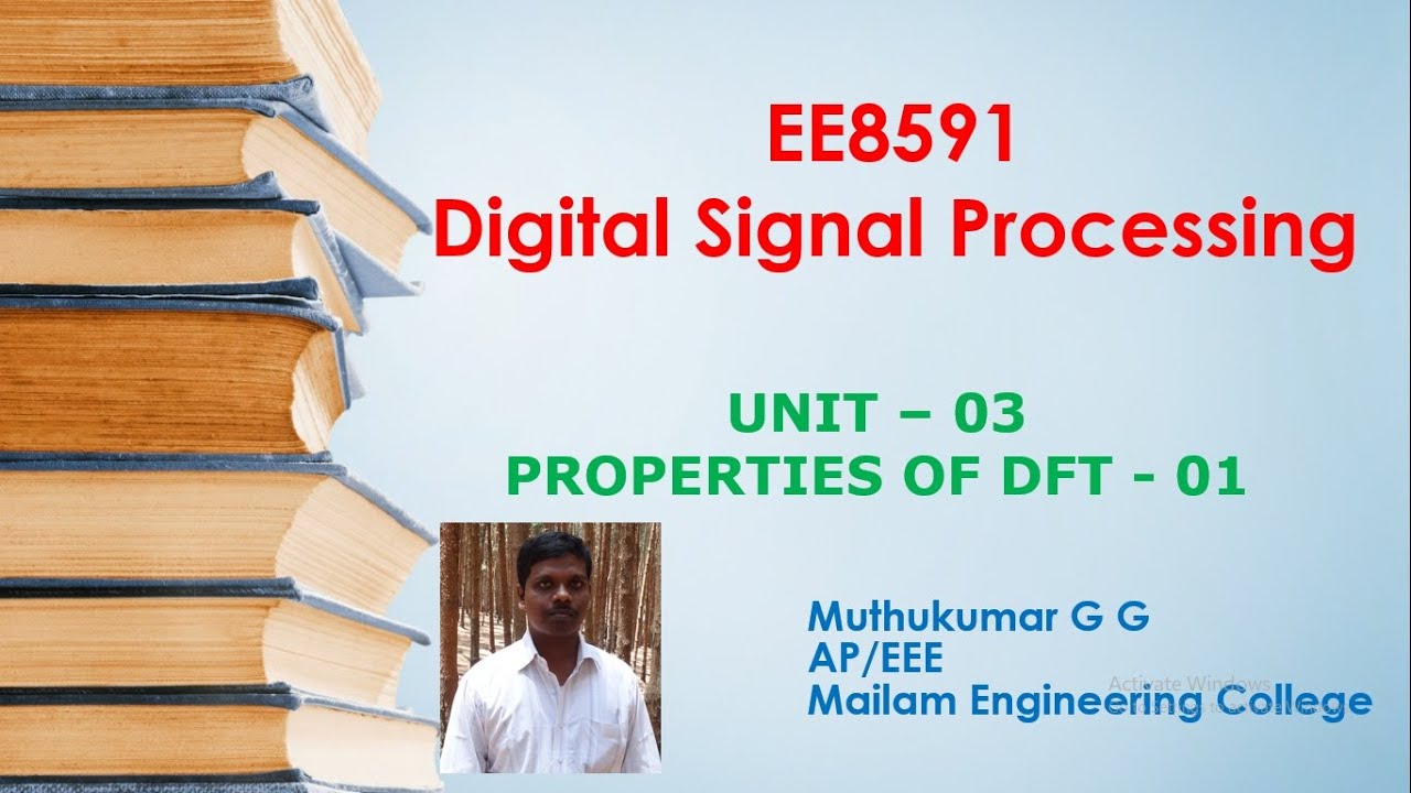 Unit - 03 1 - Properties of DFT - 01 - YouTube