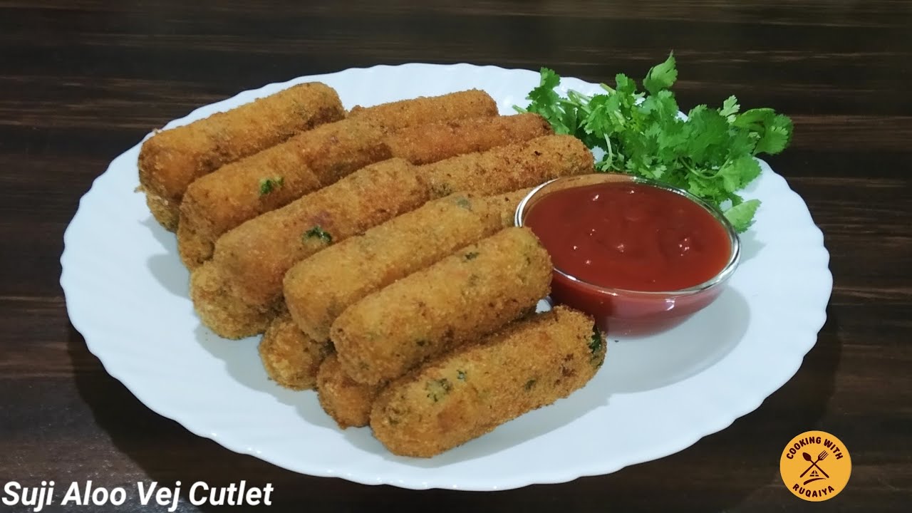 Suji Aloo ke Cutlet | Crispy Suji Aloo Vej Cutlet | Ramzan Iftaar ...
