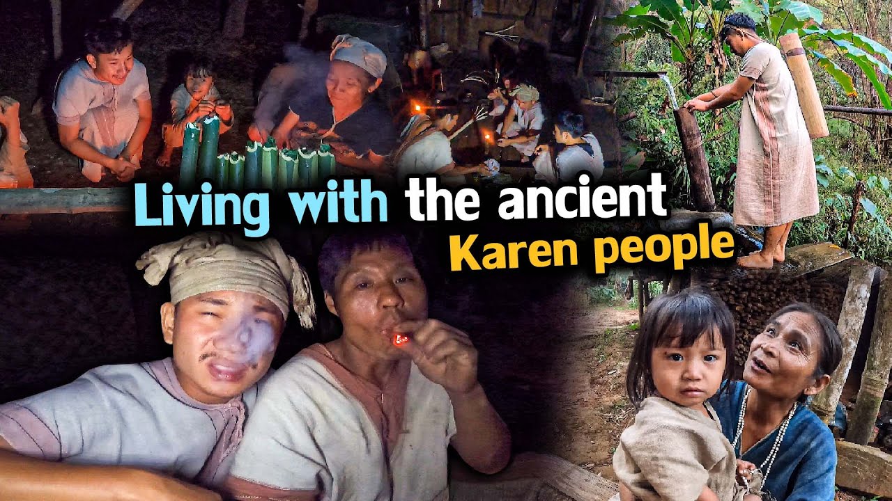 Living with the Karen people for 1,000 years in winter...shivering ...