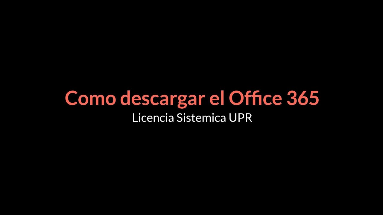 Como descargar el Office 365 - YouTube