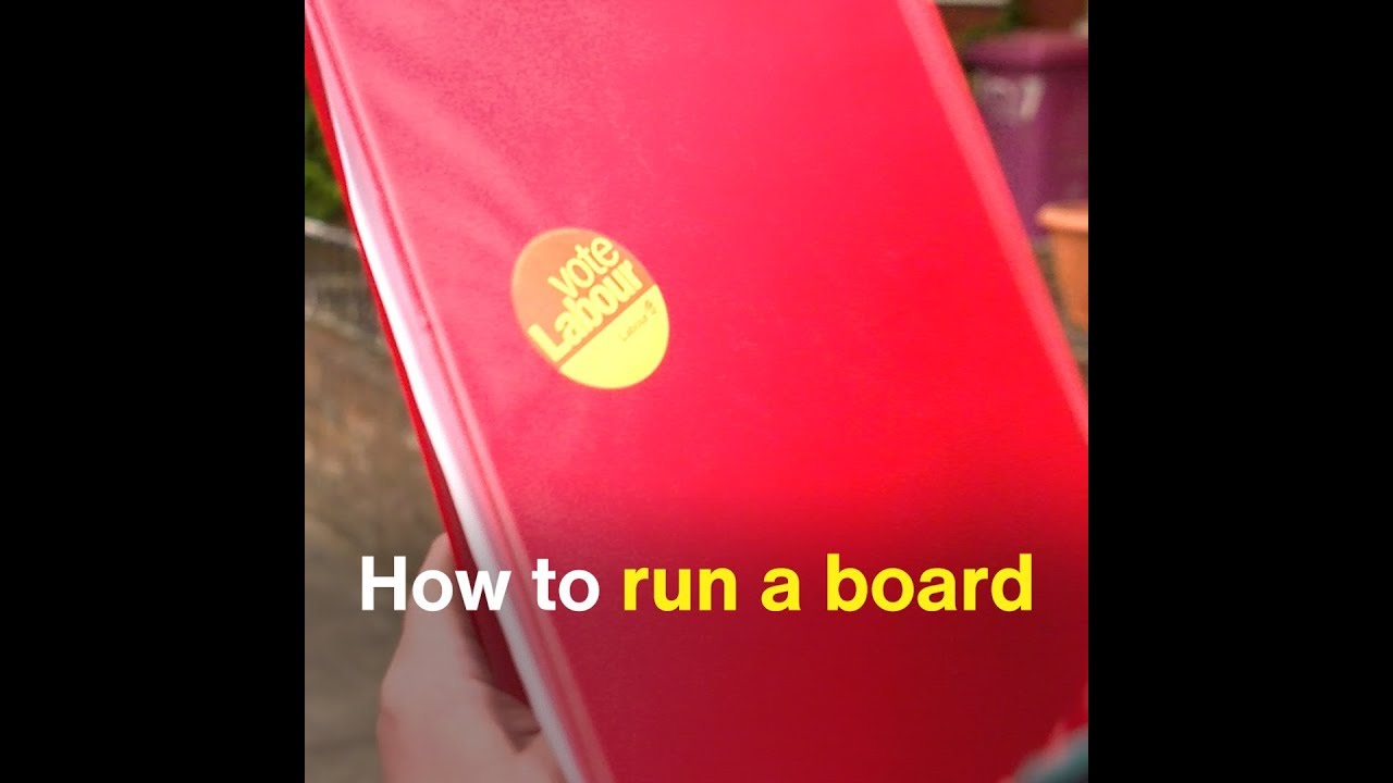 How to Run a Board - YouTube