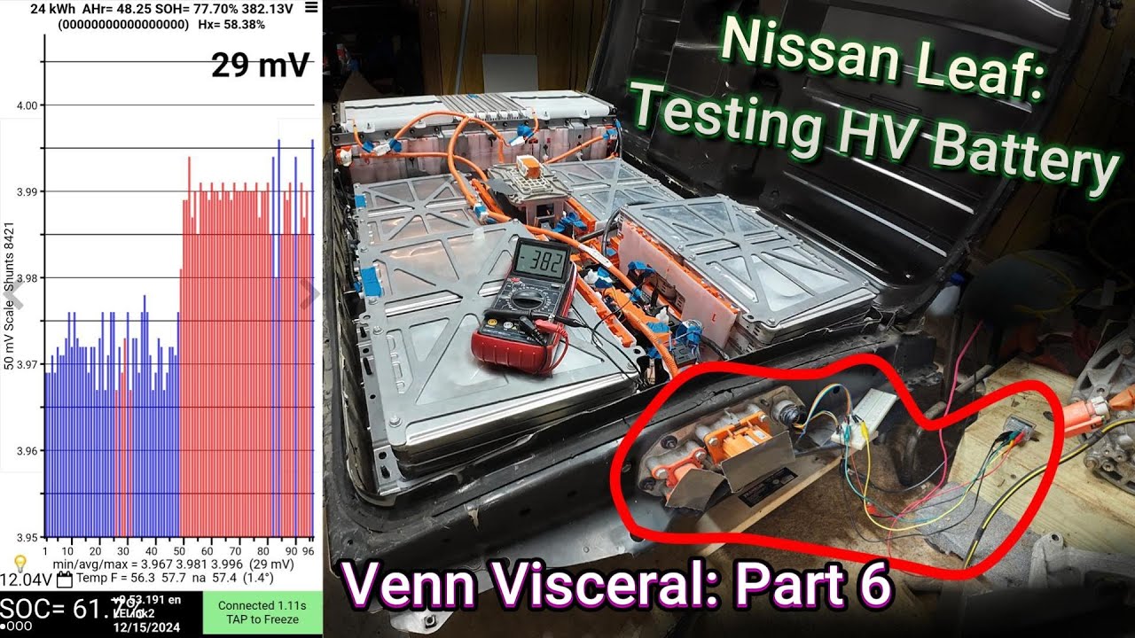 Testing My 2015 Nissan Leaf High Voltage Battery: Venn Visceral Part 6 ...