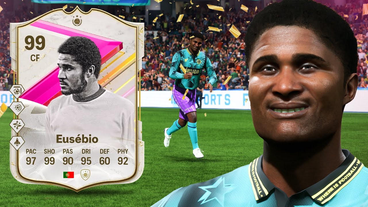 99 FUTTIES Icon SBC Eusebio.. JUST WATCH THIS!! 🤯 FC 24 Player Review - YouTube