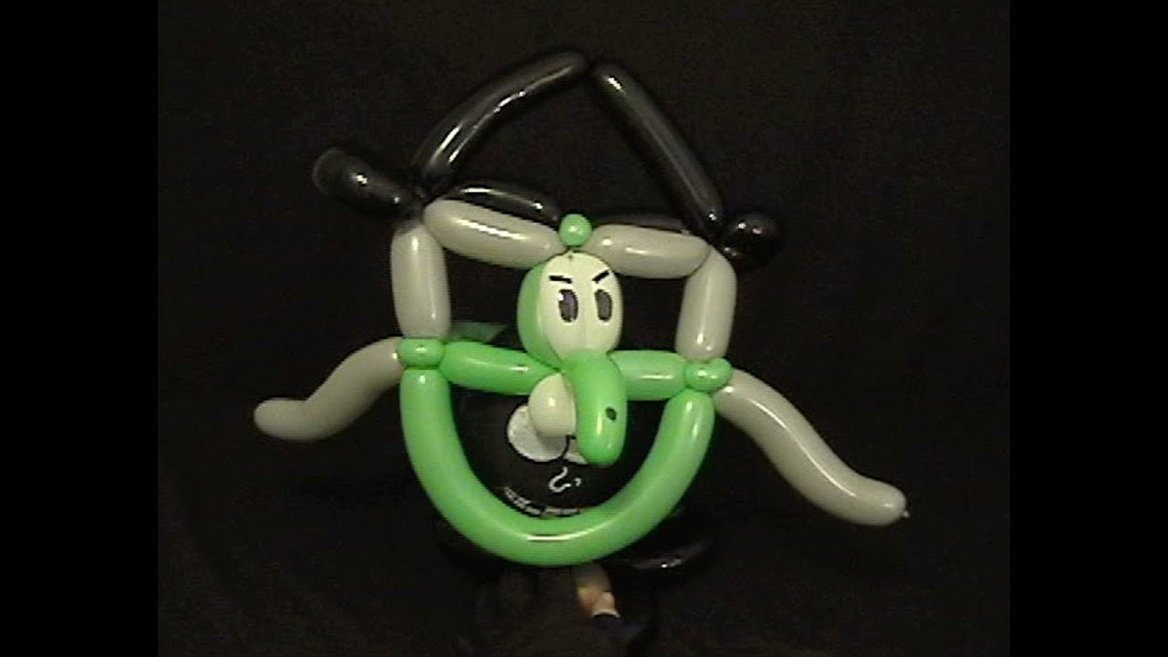 Learn how to make a balloon animal Witch Hat or Mask using balloon ...