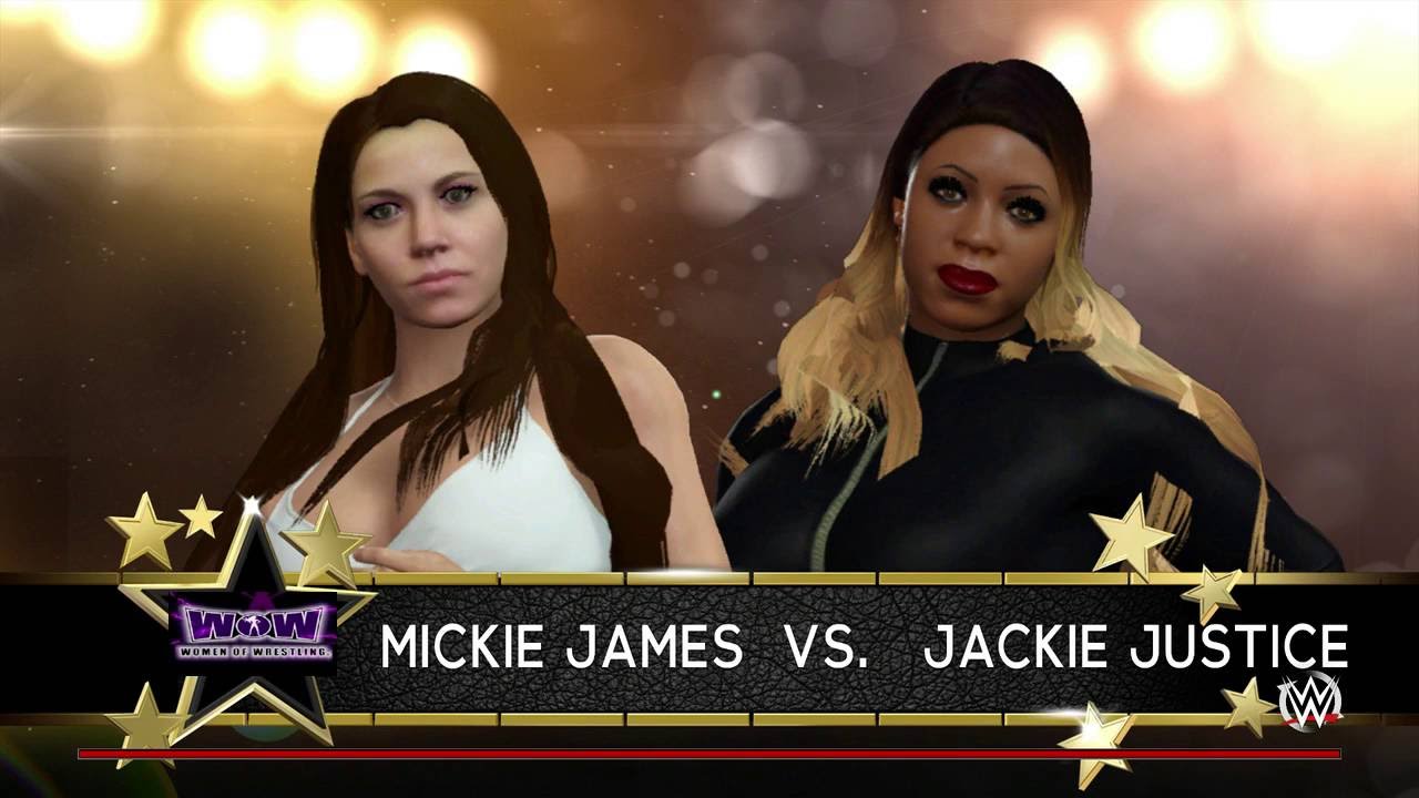 WWE 2K16 (universe Mode) Mickie James Vs Jackie Justice For The Womans ...