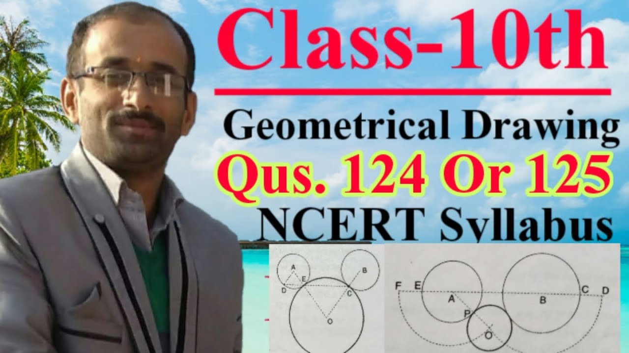 #Drawing Study| #Class 10th Geometrical Drawing Question No. 124 Or 125 ...