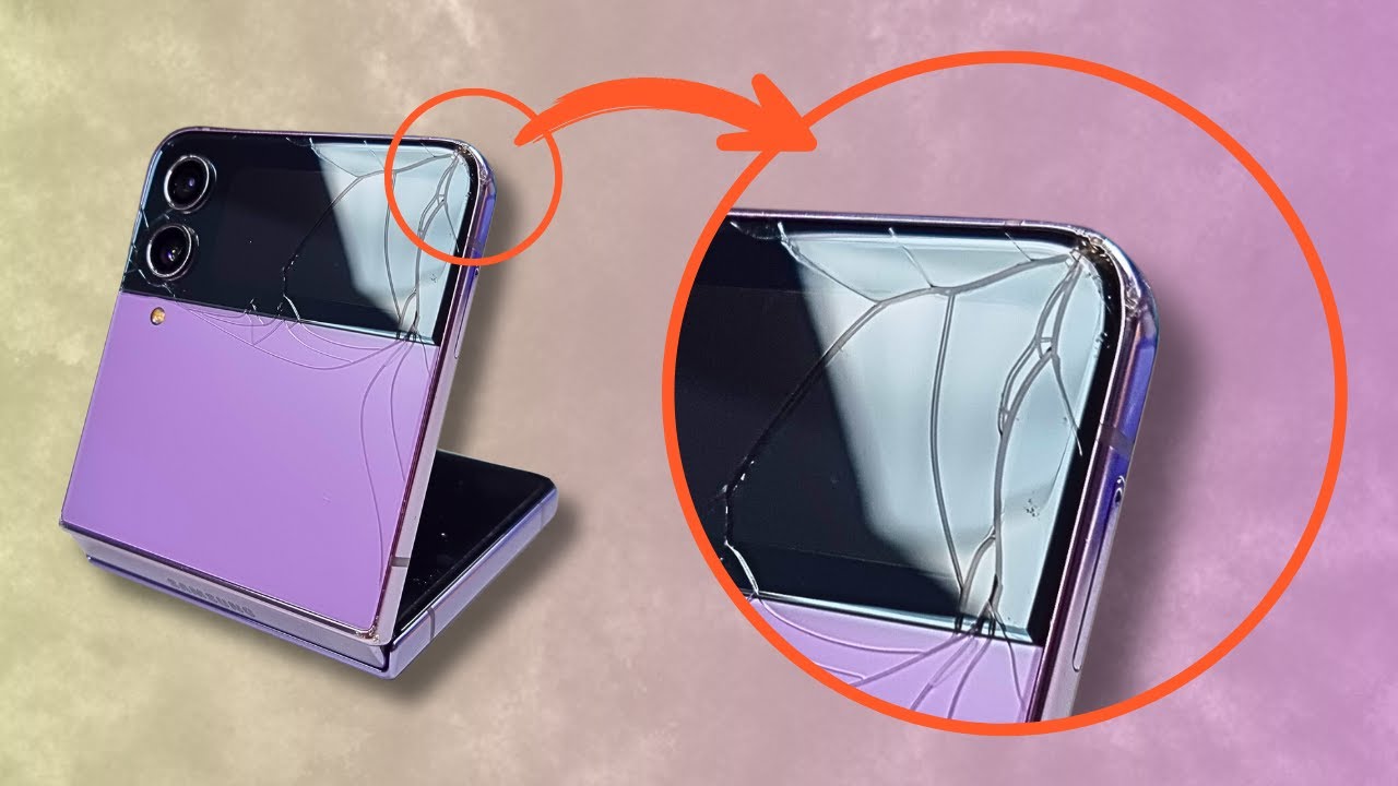 Front-Display Reparatur - Samsung Galaxy Z Flip 4 - YouTube