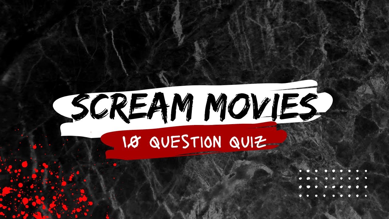 Scream Movie Franchise Quiz - YouTube