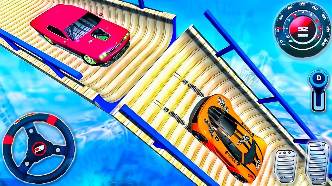 Impossible 3D Vertical Mega Ramps Game | Car Stunts Tracks Racing - YouTube