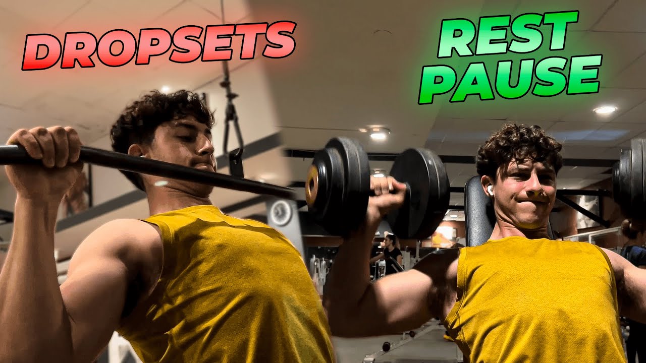 TECNICAS AVANZADAS para HIPERTROFIA | DROPSETS - REST PAUSE - YouTube