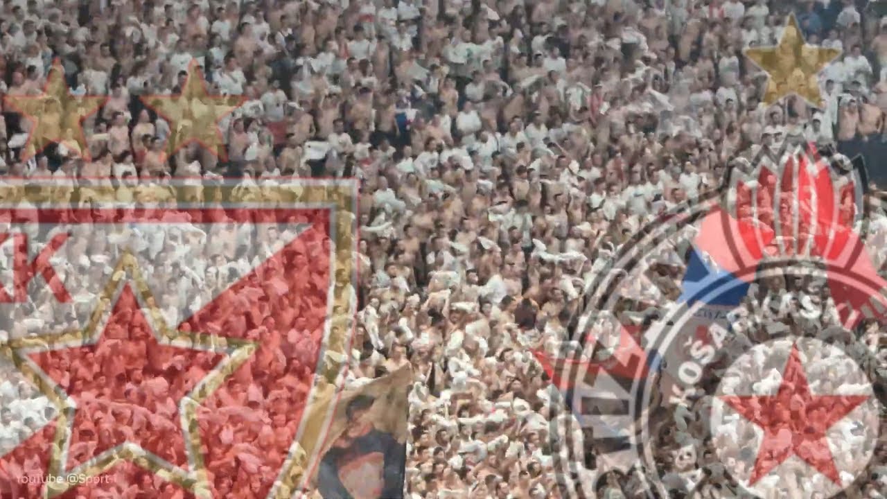 Crvena Zvezda Partizan 88-72. Delije skidaju majice. Totalna navijačka ...