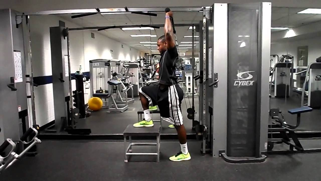 Tricep Extensions with elevated leg - YouTube