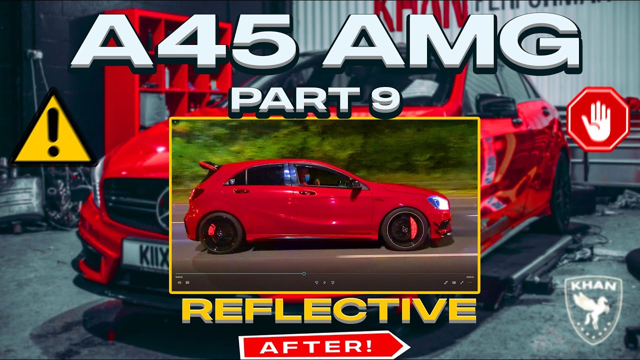 A45 AMG - BUILD PART 9 - REFLECTIVE CALIPERS - YouTube