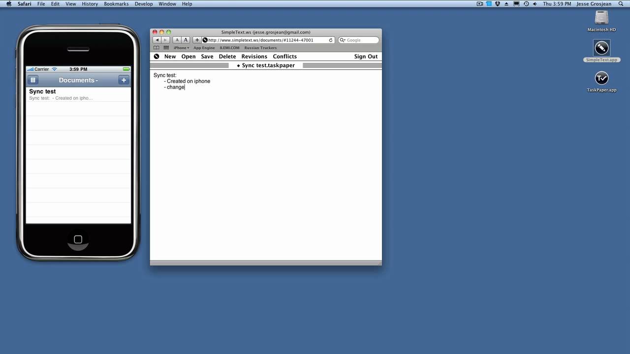 SimpleText syncing - YouTube