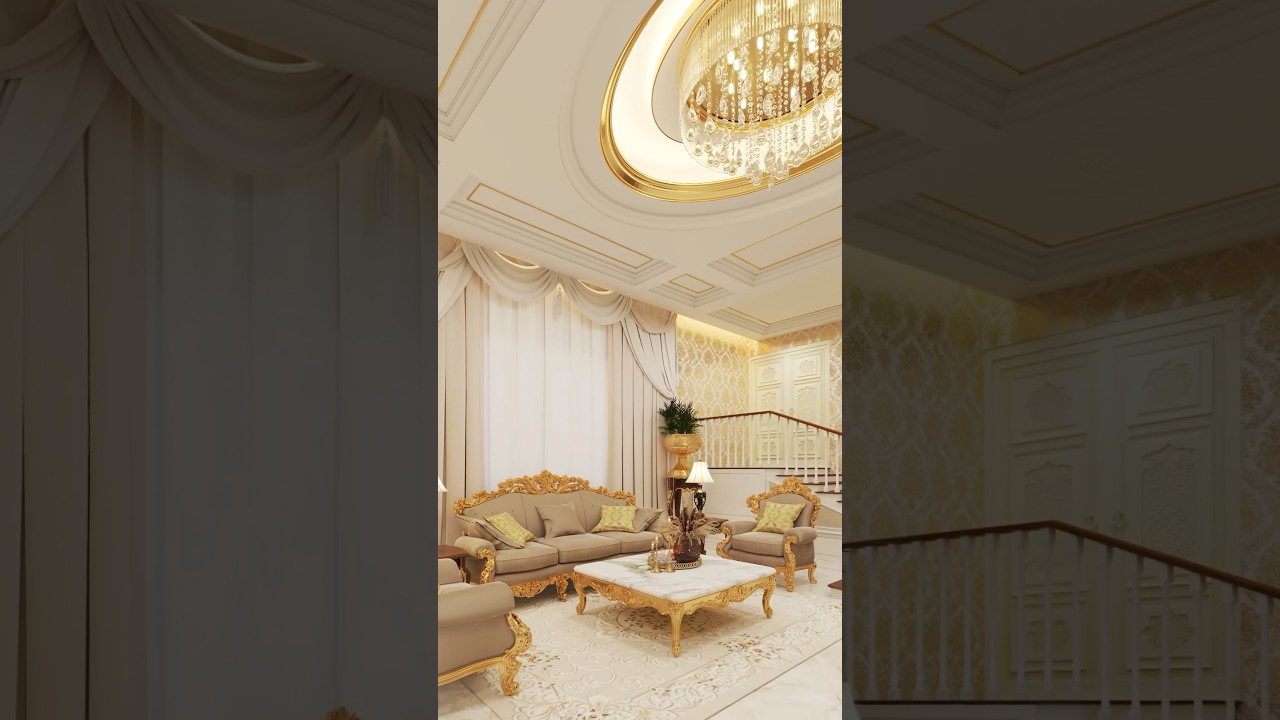 “Modern Luxury Interiors 🏡 3D walkthrough | Design Inspiration” #shorts ...